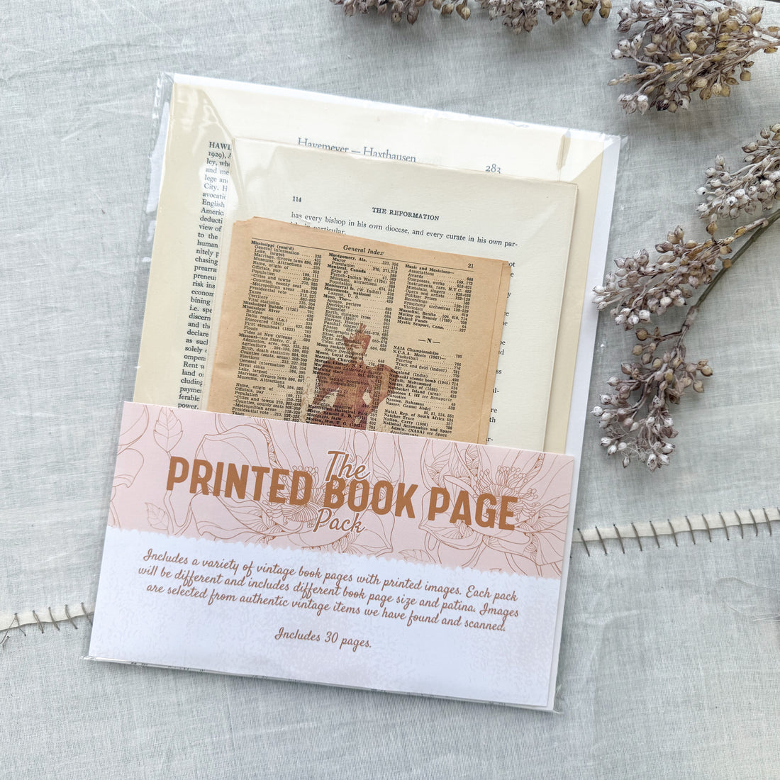 Assorted Printed Book Page Pack – A House of Books
