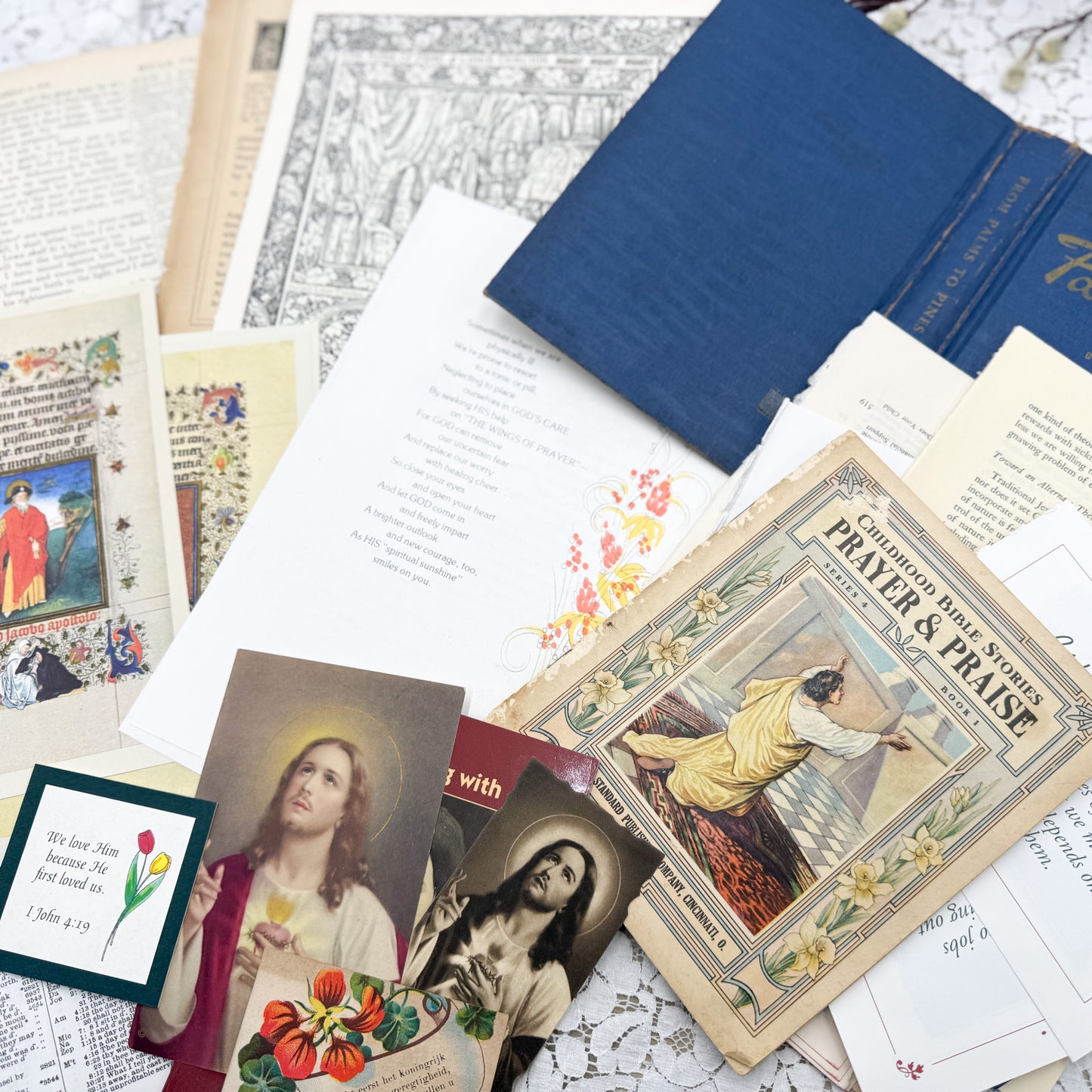 Religious Pages and Ephemera Packs – A House of Books