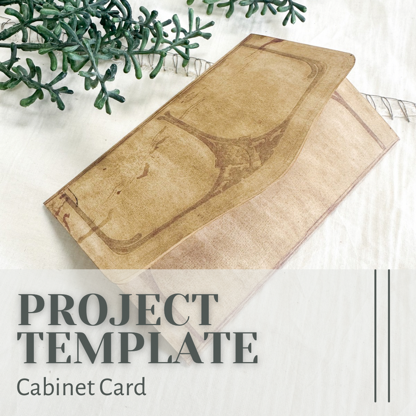Cabinet Card Project Template- Digital Download – A House of Books