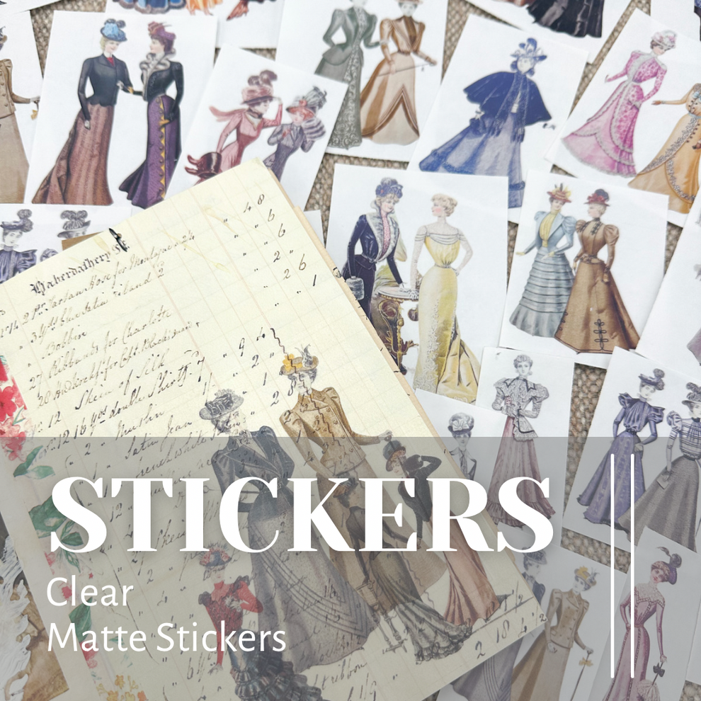 Clear Matte Stickers of Fashion Ladies – A House of Books