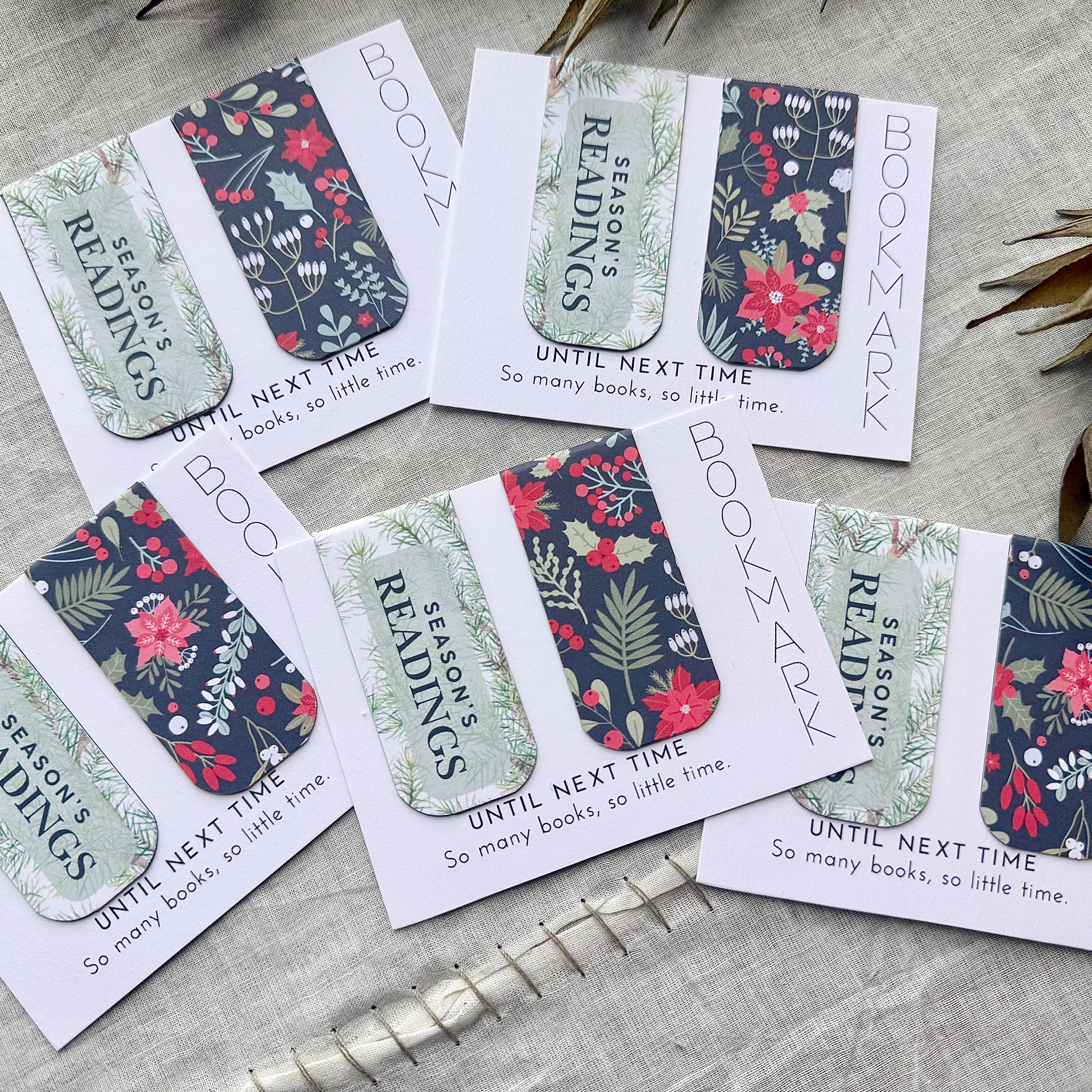 Christmas Magnet Bookmarks- Season's Readings – A House of Books