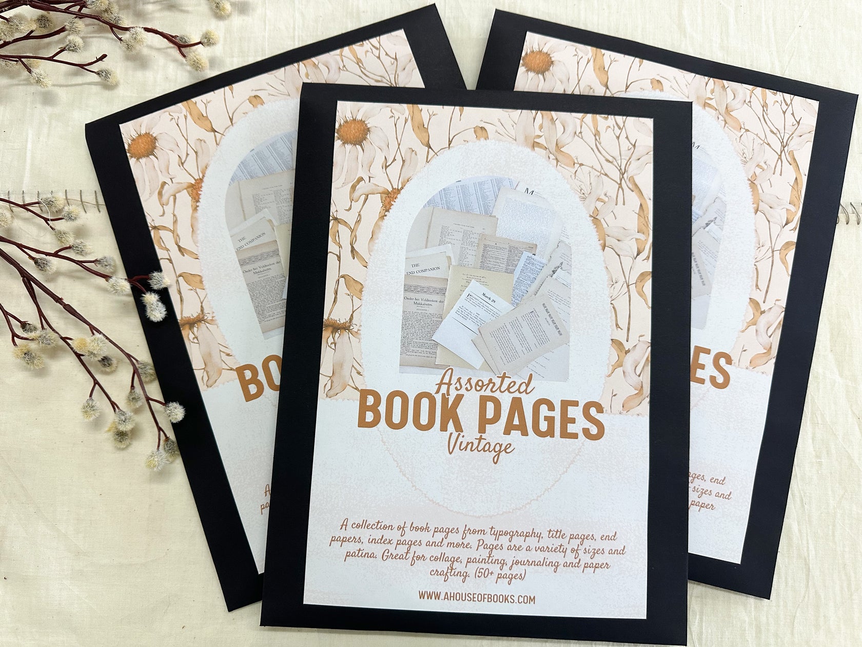 Assorted Vintage Book Pages – A House of Books