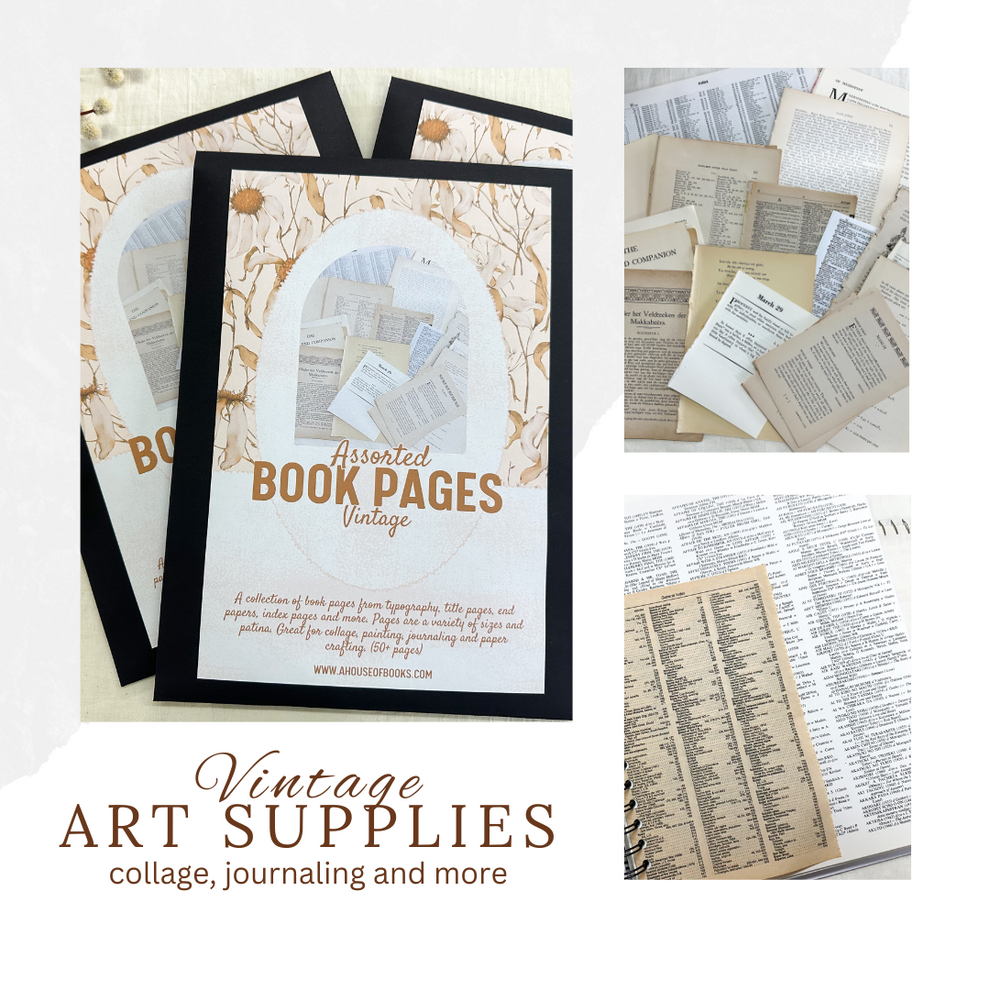 Assorted Vintage Book Pages – A House of Books