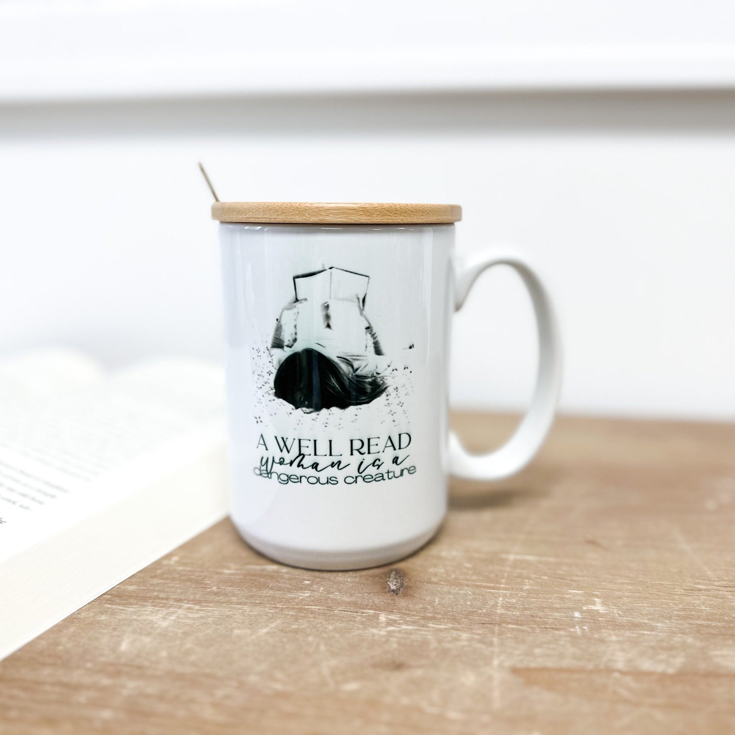 A Well Read Woman, Coffee Mug, Book Related Gift – A House of Books