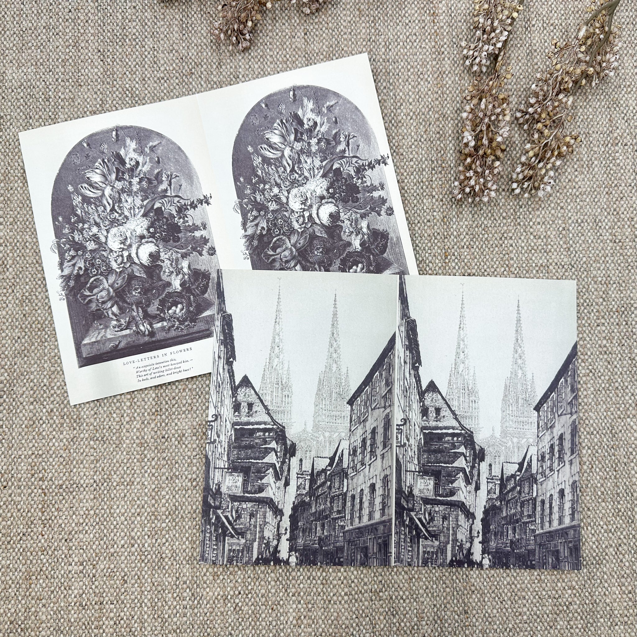 Double Sided Page Pack- Reproduction Vintage Papers – A House of Books